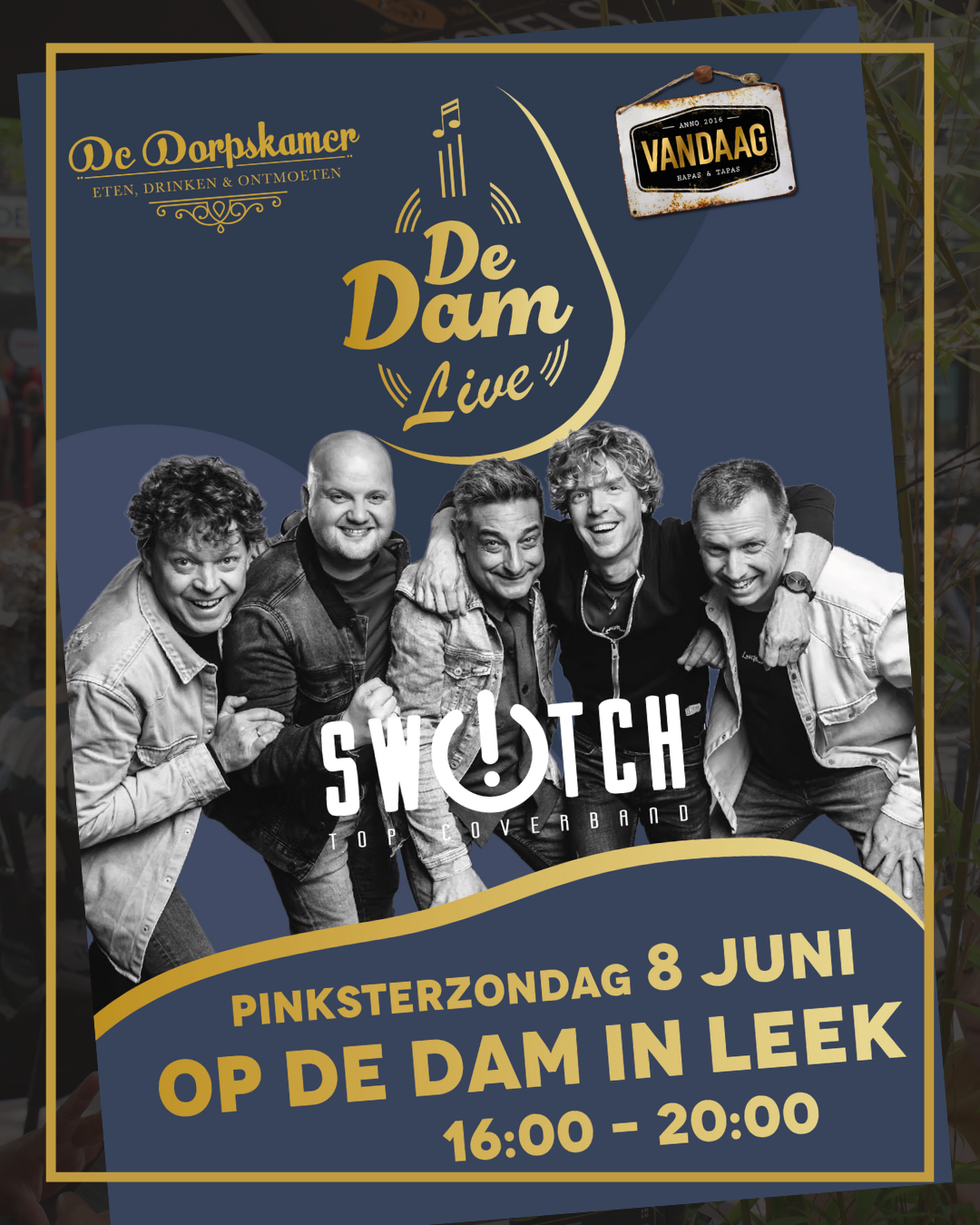 Live op De Dam - 8-6-2025 - Bekijk de agenda voor evenementen in Leek